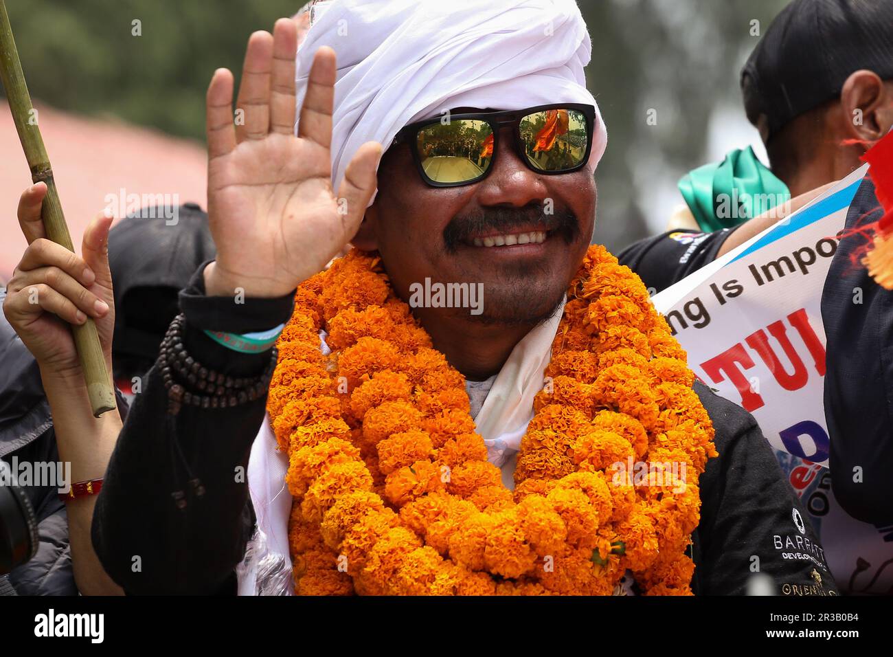 On May 23, 2023, in Kathmandu, Nepal. "Hari Buddha Magar,(C)” a 43-year ...