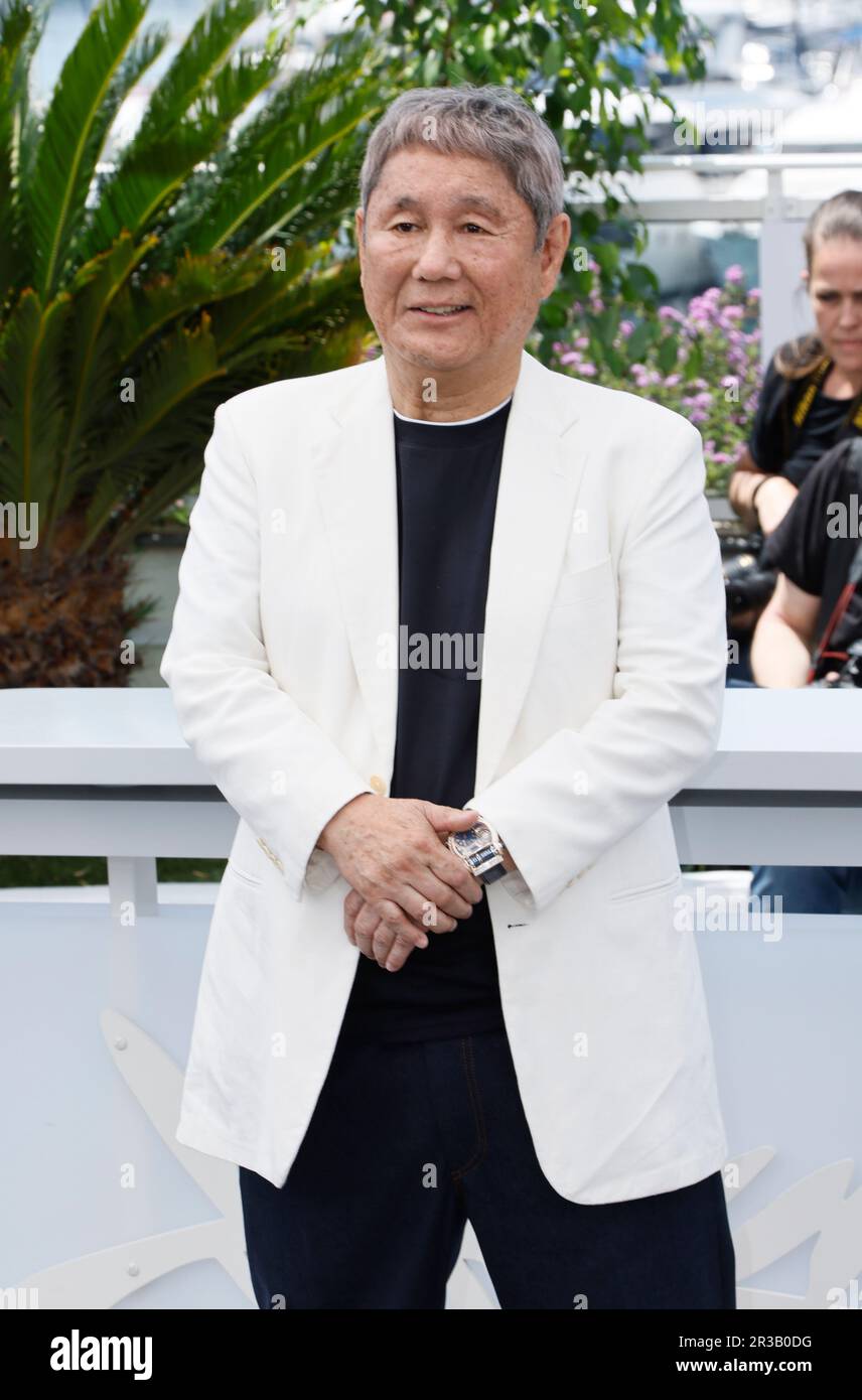 Director Takeshi Kitano poses for photographers at the photo call for ...