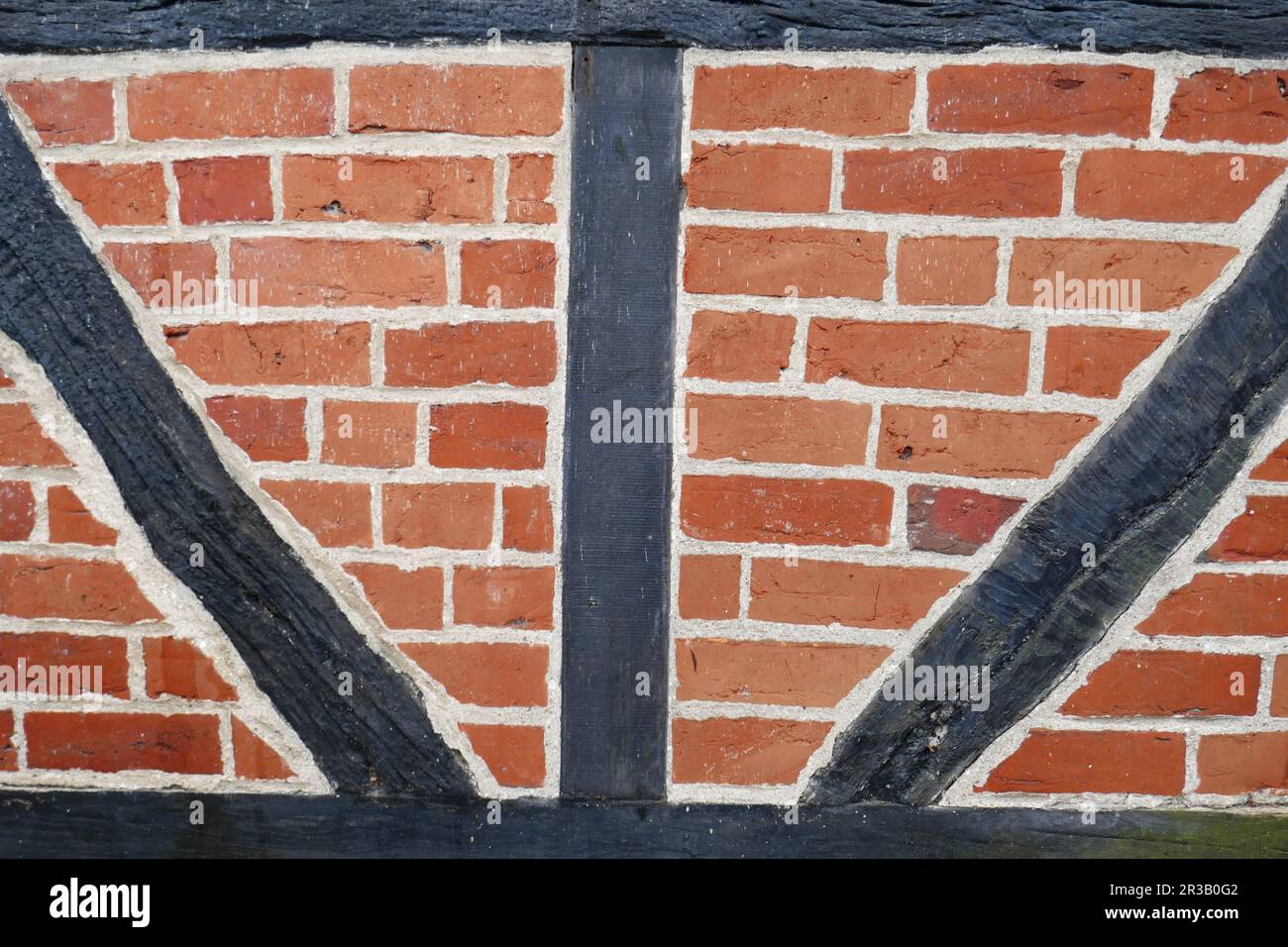 Detail of a half-timbered facade Stock Photo - Alamy