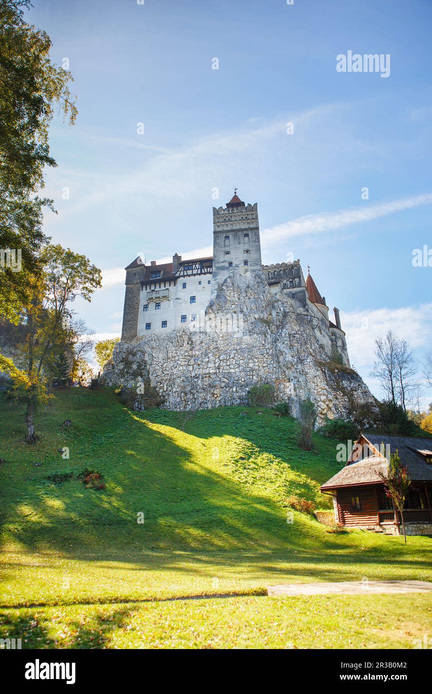 Brasov, Transylvania. Romania. The medieval Castle of Bran, known for ...