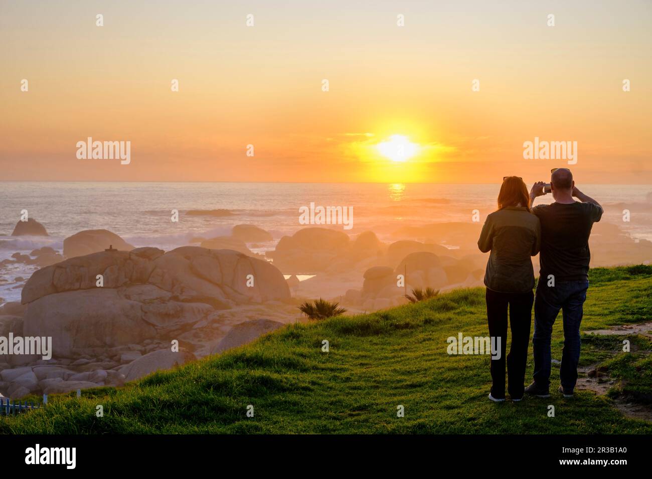 South Africa, Western Cape Province, Cape Town, Tourists photographing ...