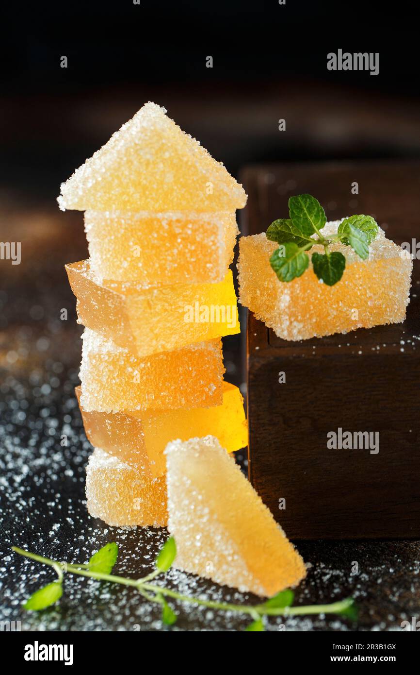 Pear gummy jelly candy hi-res stock photography and images - Alamy
