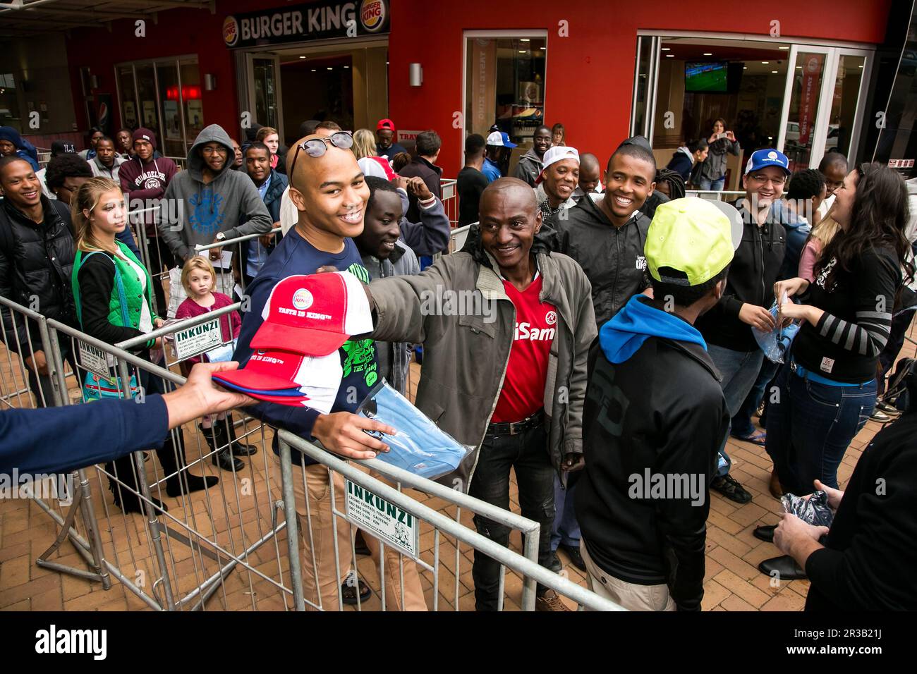Burger King Restaurant Opening Day Stock Photo - Alamy