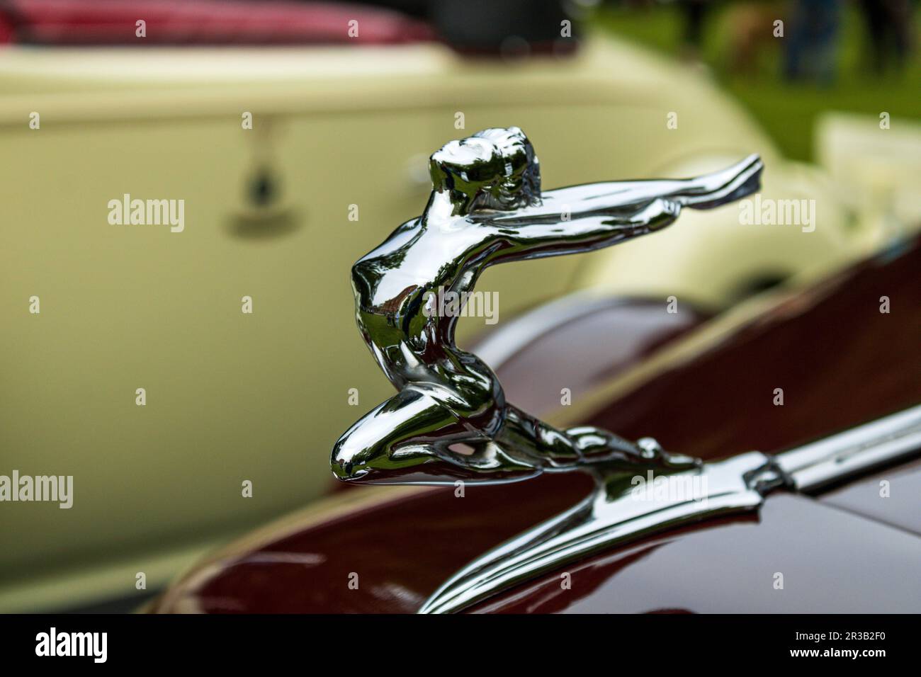 Buick bonnet mascot. Lytham Hall Classic Car Show 2023 Stock Photo - Alamy