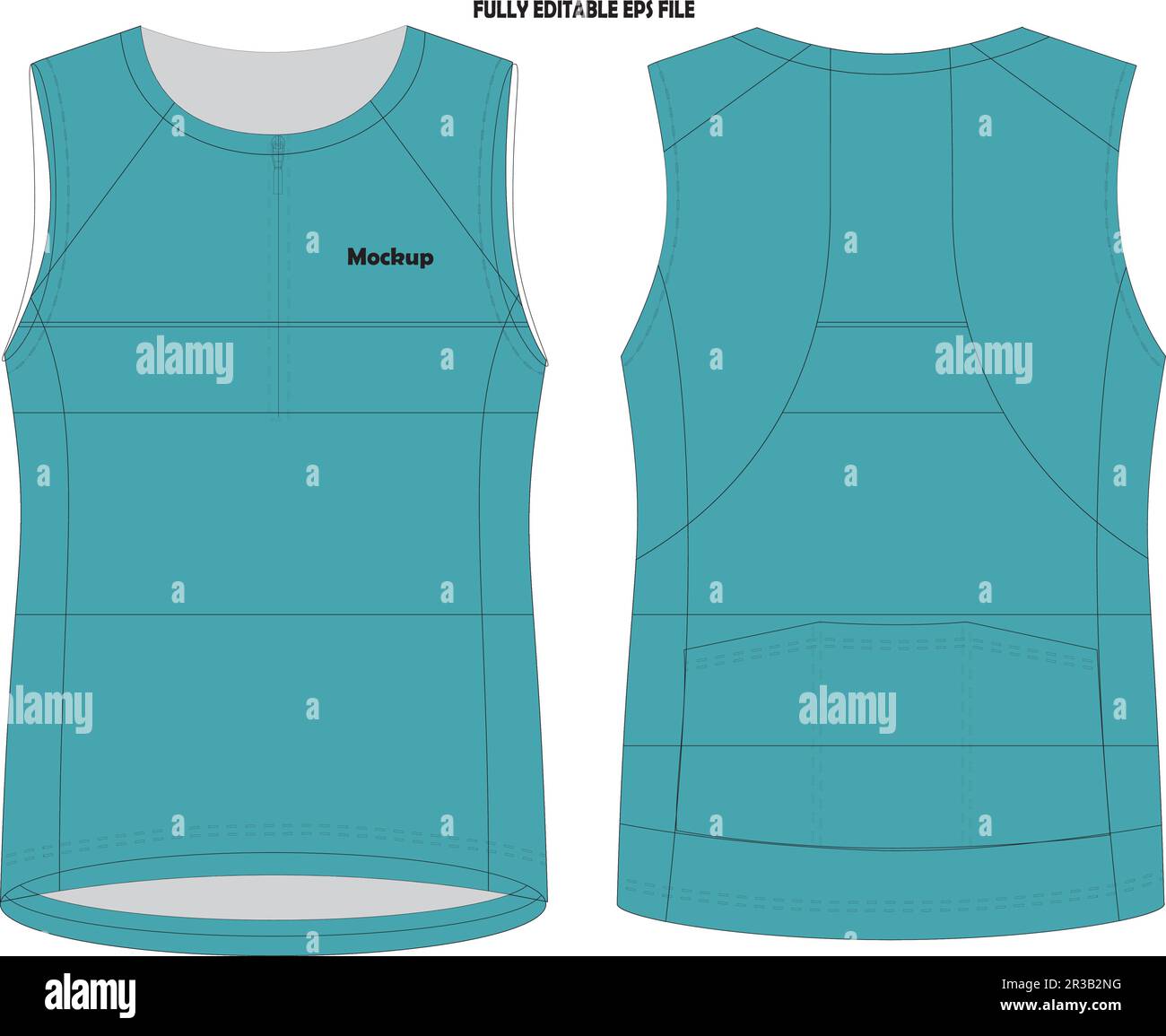 Mockup vest illustration Stock Vector Images - Alamy