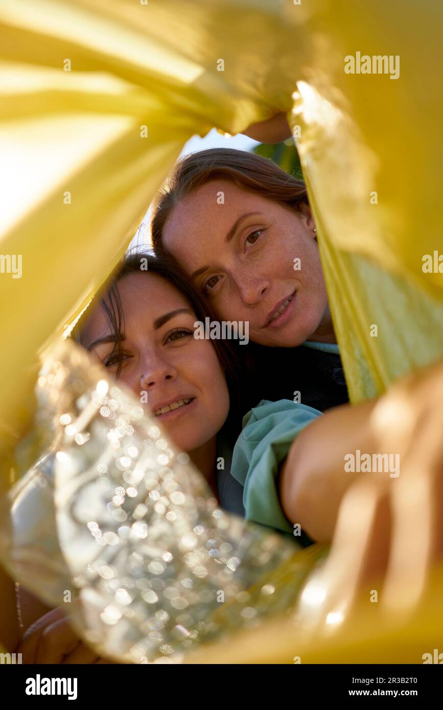 Plastic pollution yellow bag in hi-res stock photography and images - Alamy