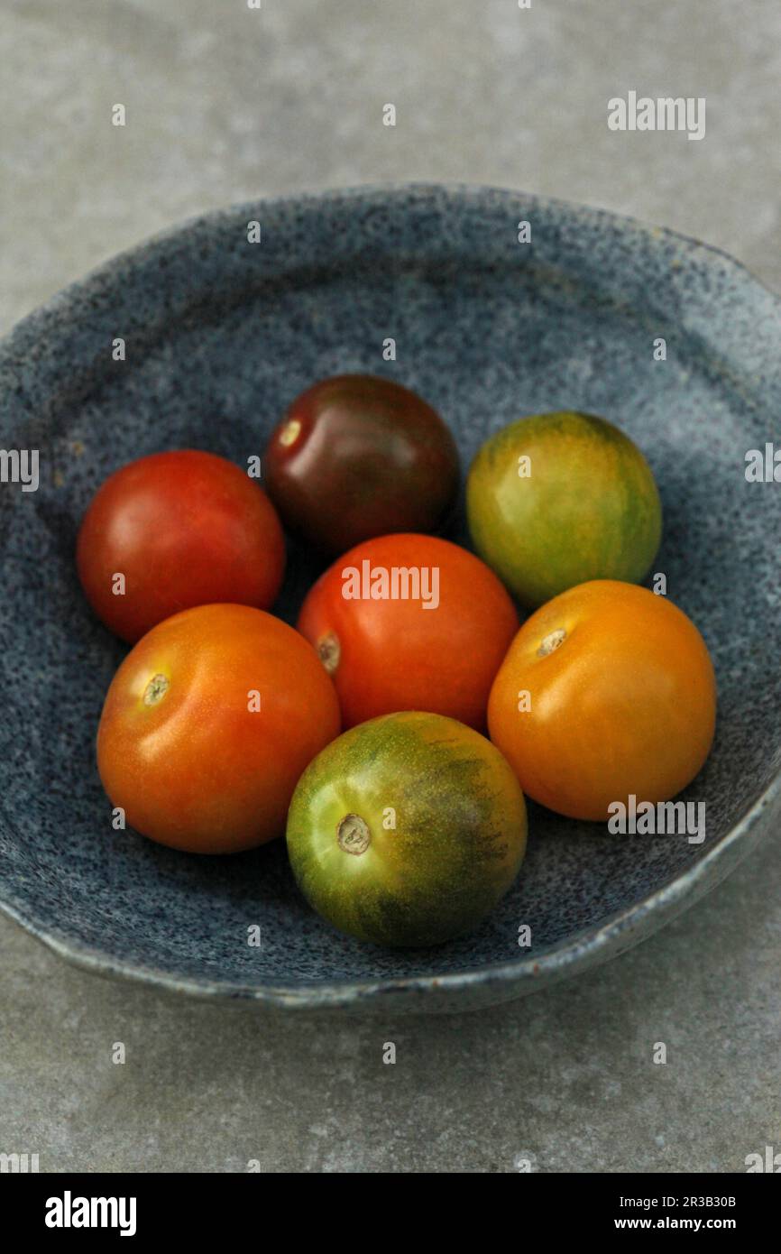 Baby Heirloom Tomatoes Stock Photo - Alamy