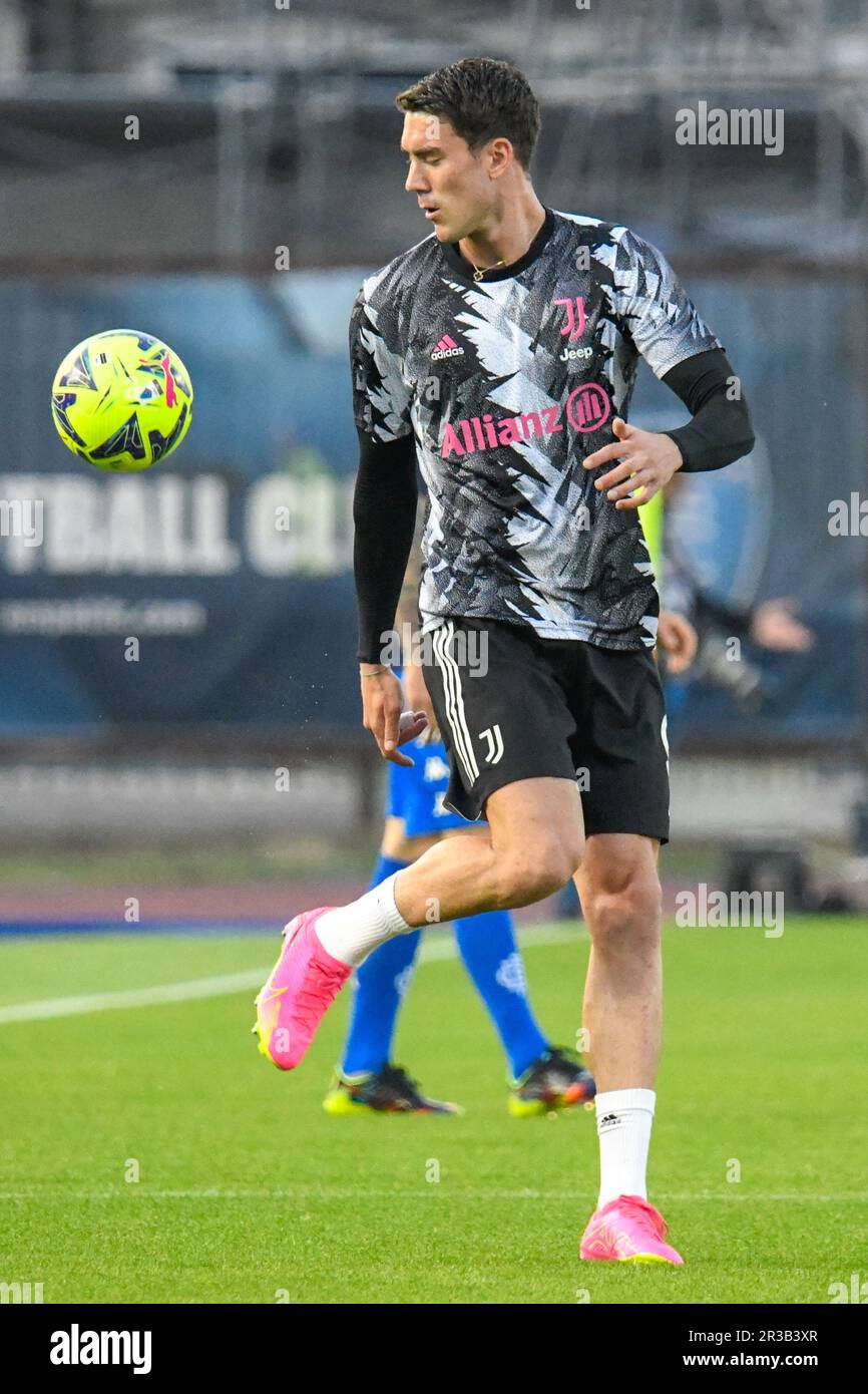 Carlo Castellani stadium, Empoli, Italy, May 22, 2023, Juventus's Dusan ...