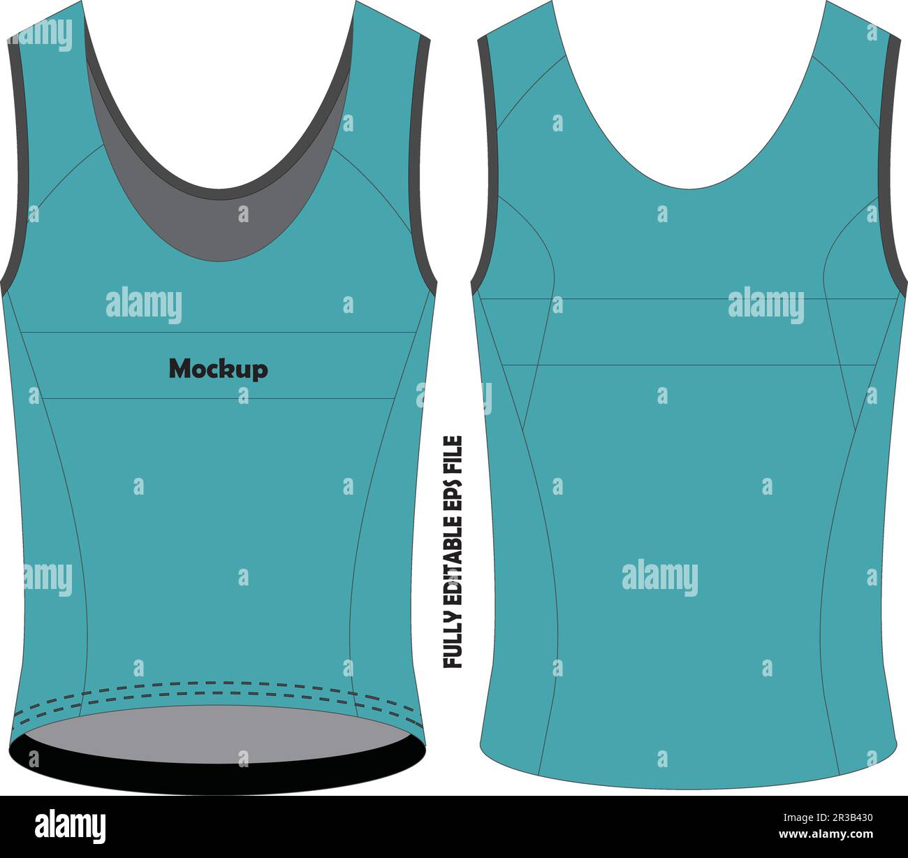 Triathlon Running Vest Mockup Stock Vector Image & Art - Alamy