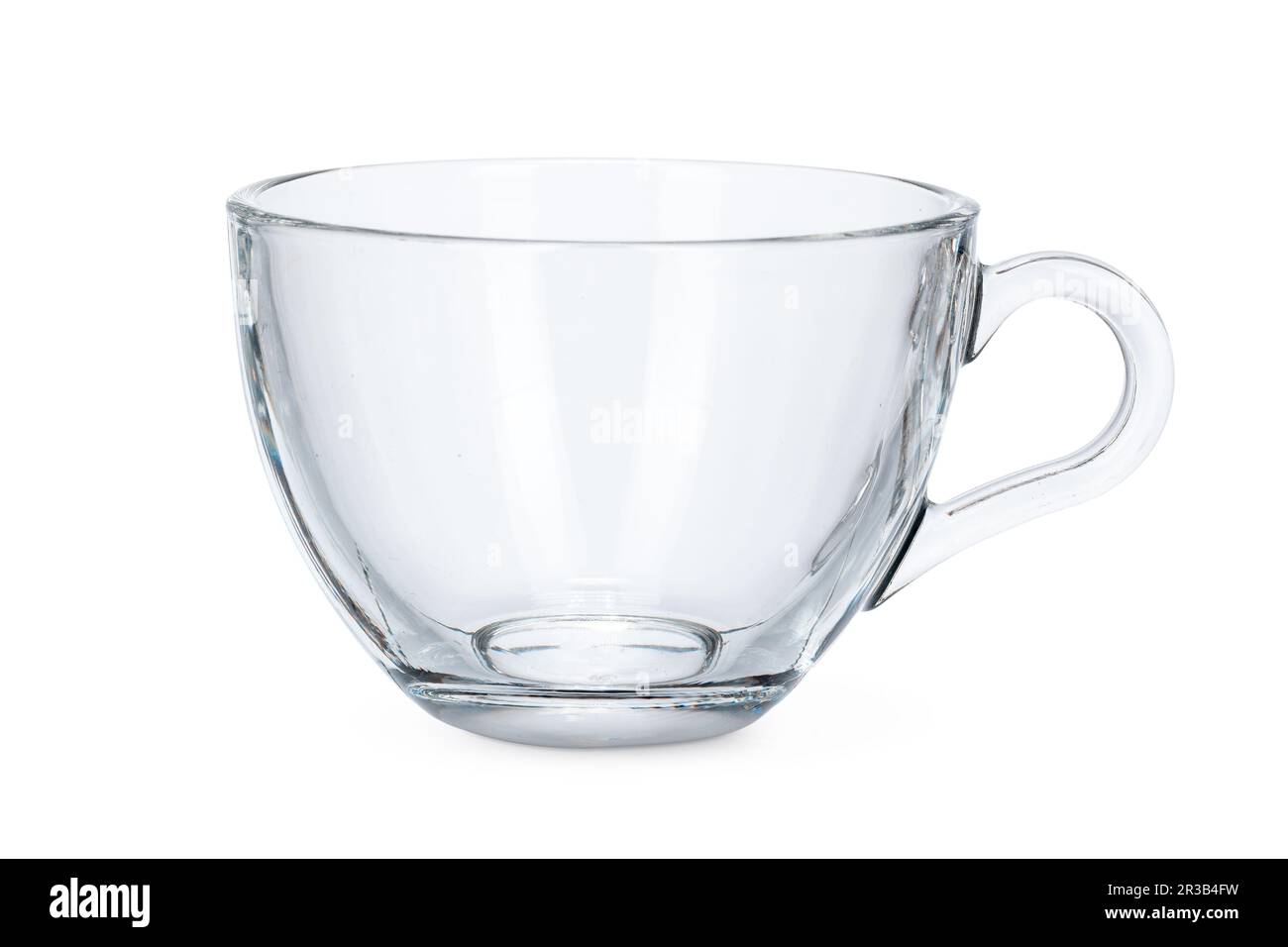 Glass tea cup isolated on white background Stock Photo - Alamy