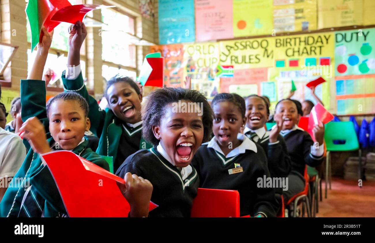 African Children in Primary School Classroom Stock Photo - Alamy