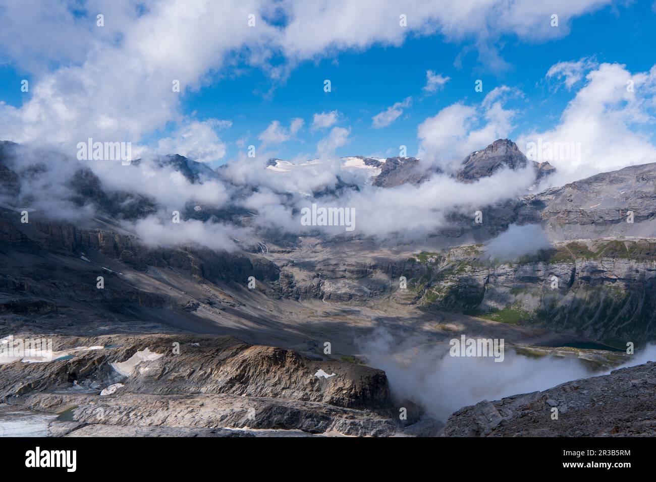 Amazing summer landscape view in Daube trail, one of panoramic hiking ...