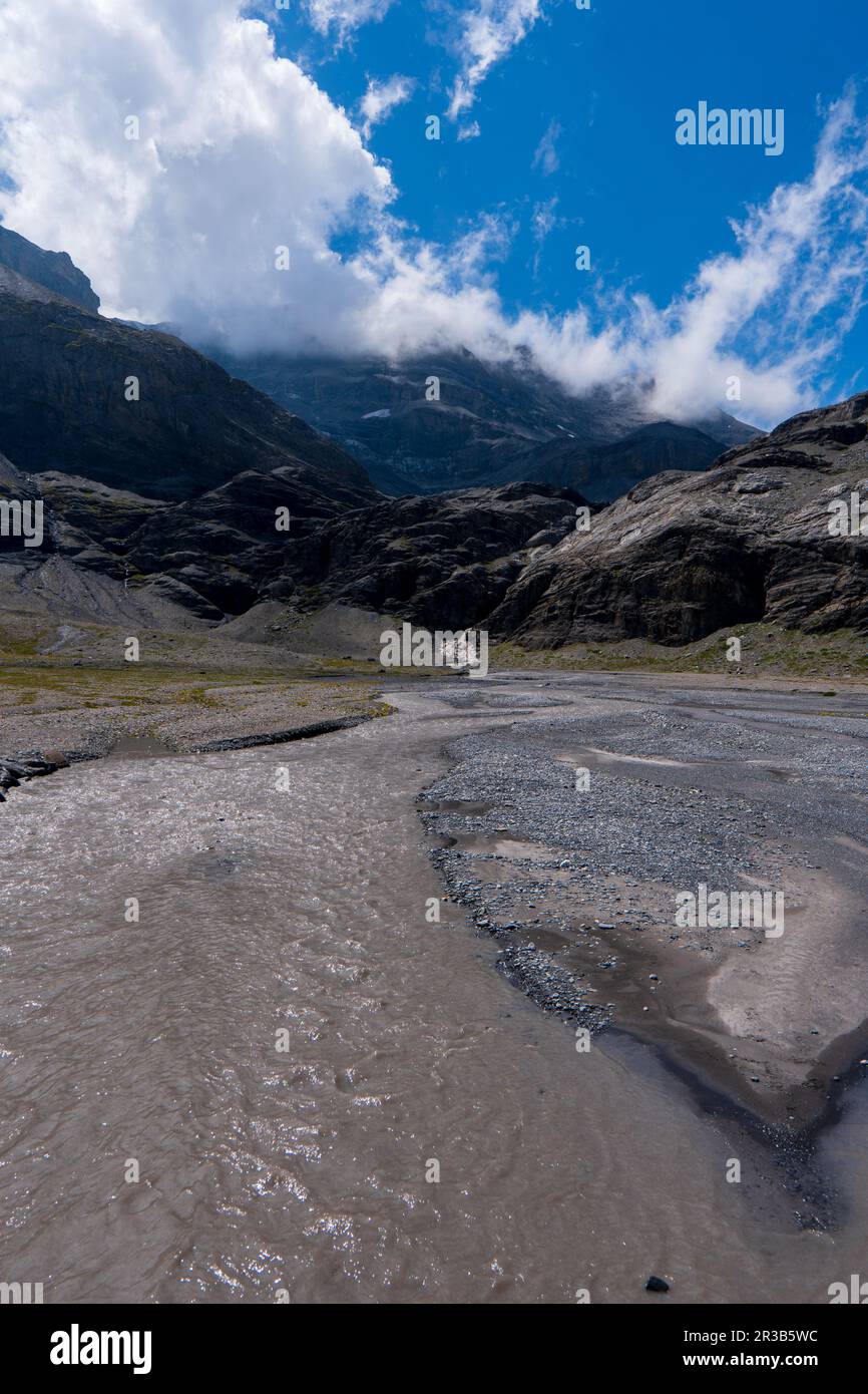 Amazing summer landscape view in Daube trail, one of panoramic hiking ...