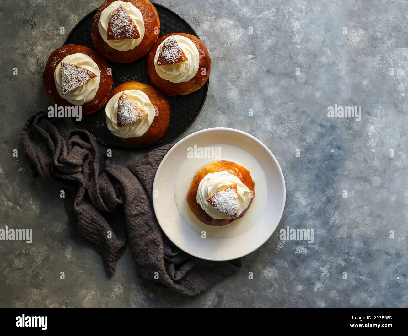 Semla (buns, Sweden Stock Photo - Alamy