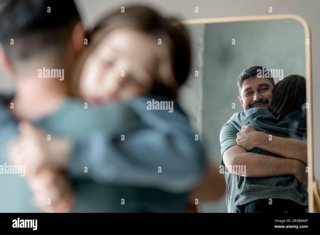 Seen in mirror hi-res stock photography and images - Alamy