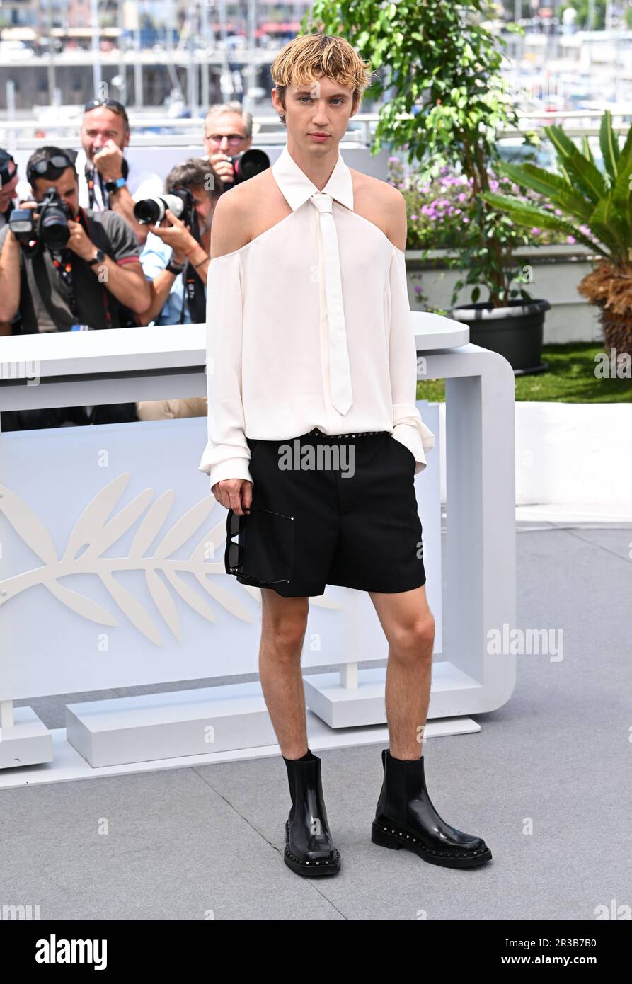 Cannes, France. 23rd May, 2023. Cannes, France. May 23rd, 2023 Troye Sivan at the photocall for ...