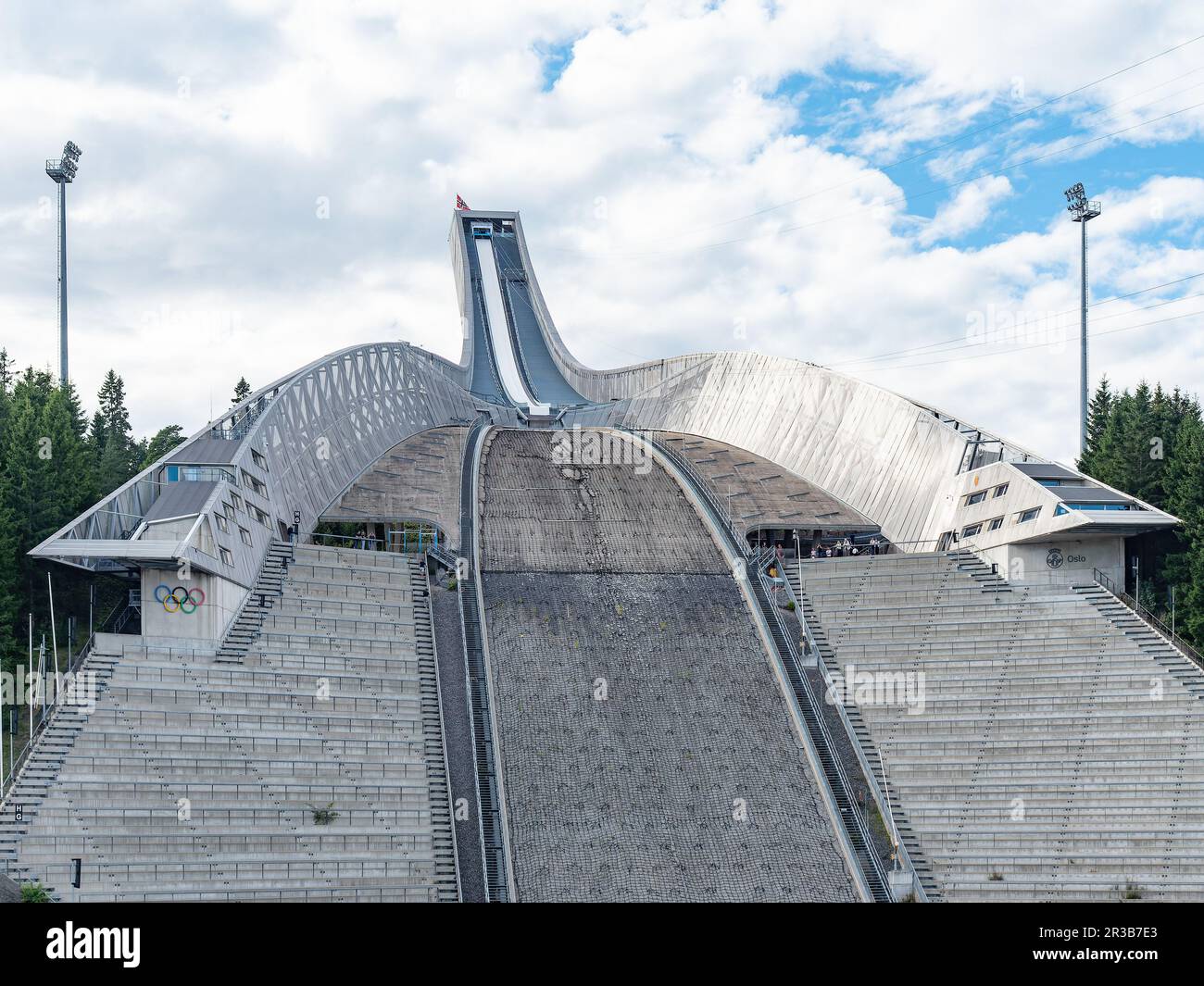 Holmenkollen ski jump in summer hi-res stock photography and images - Alamy