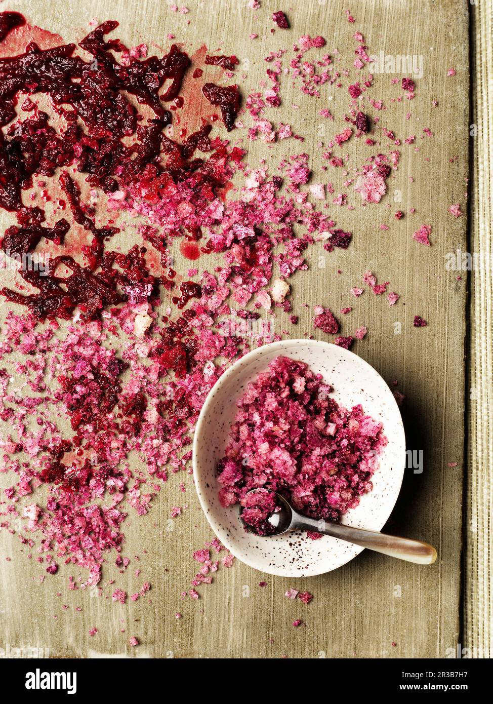 Beetroot salt preparation Stock Photo - Alamy