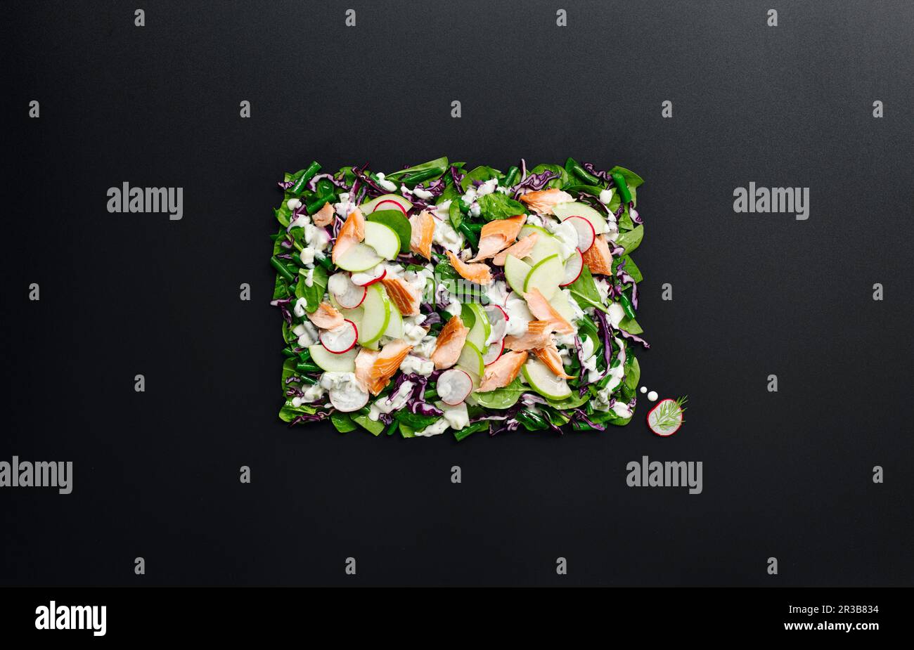 Smoked Salmon And Green Bean Super Grain Salad Stock Photo - Alamy