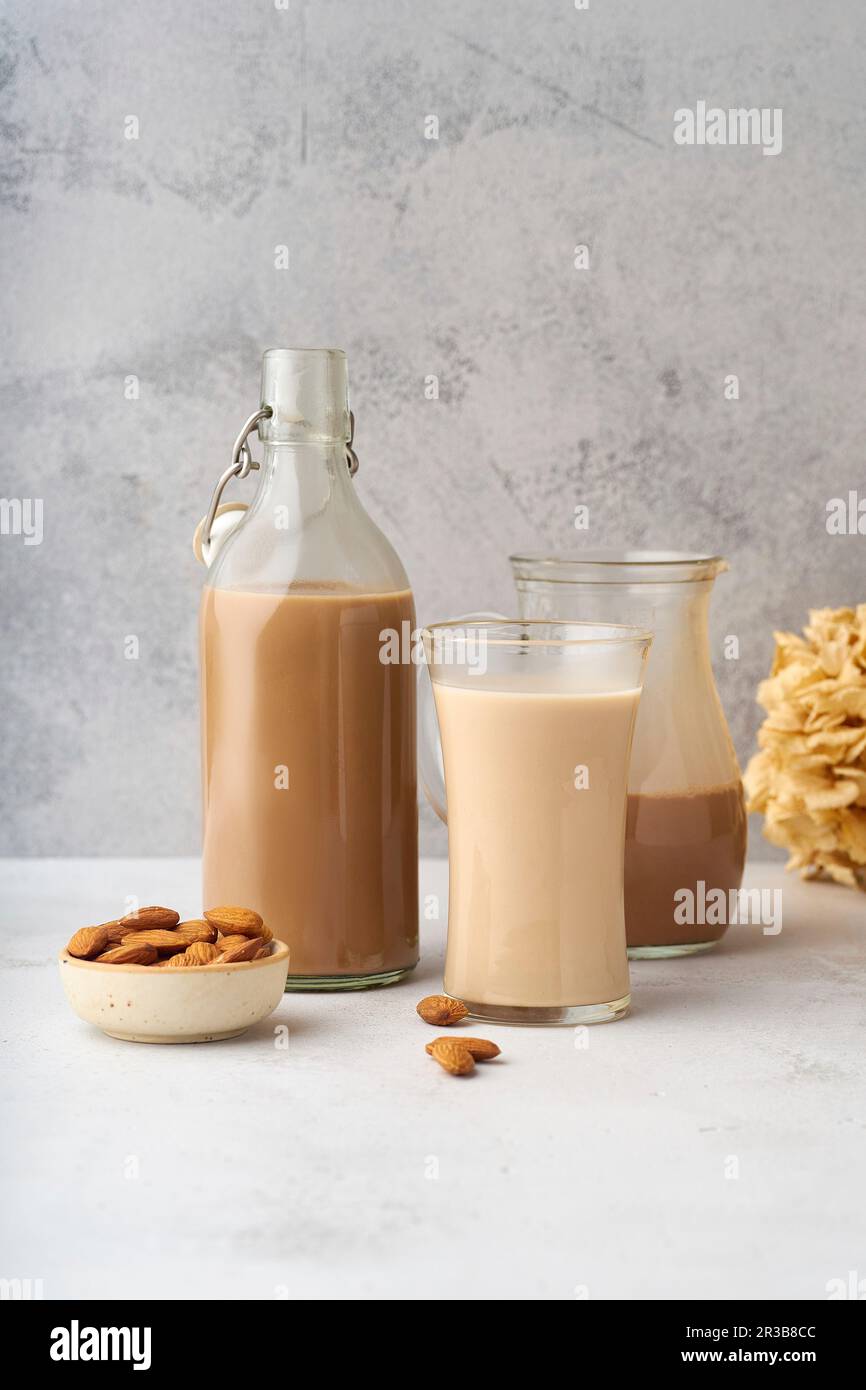 Almond milk swing top bottle hi-res stock photography and images - Alamy