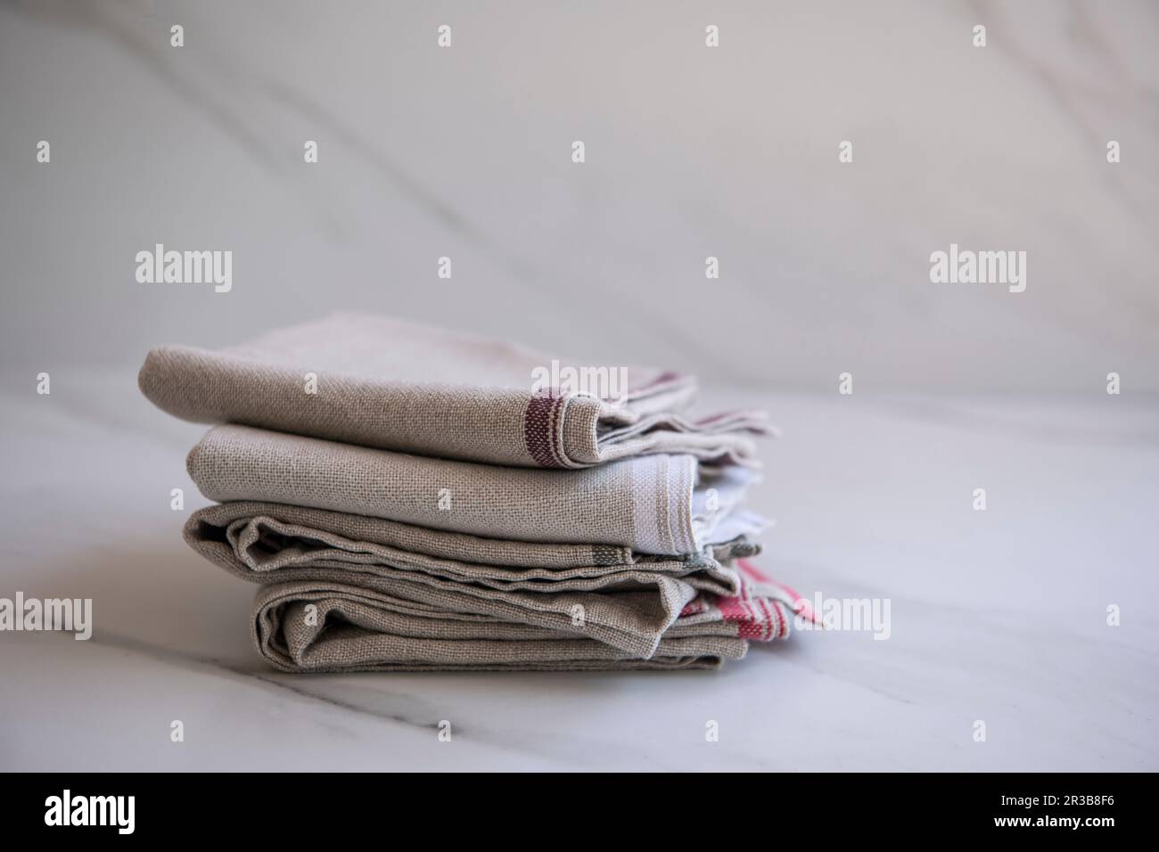 Folded linen rustic hi-res stock photography and images - Alamy