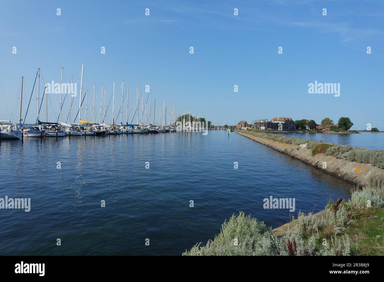 Fehmarn, harbour in Orth Stock Photo - Alamy