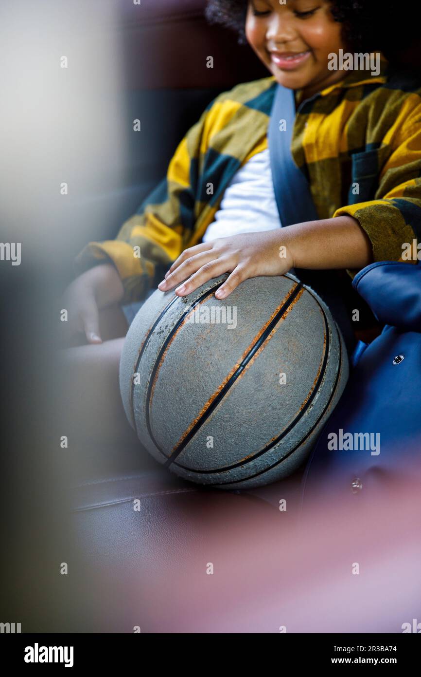 Ball in road child car hi-res stock photography and images - Alamy