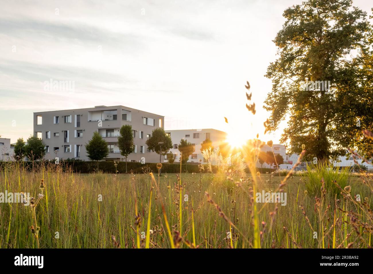 Apartment buildings in the sunset hi-res stock photography and images ...
