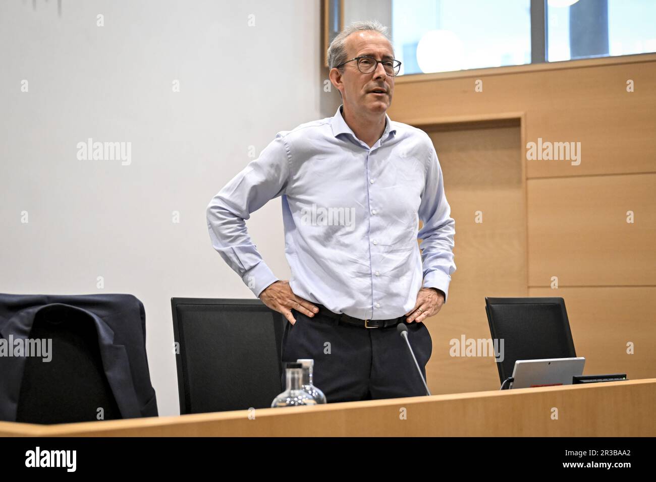 Brussels, Belgium. 23rd May, 2023. Erik Van Espen pictured during a ...