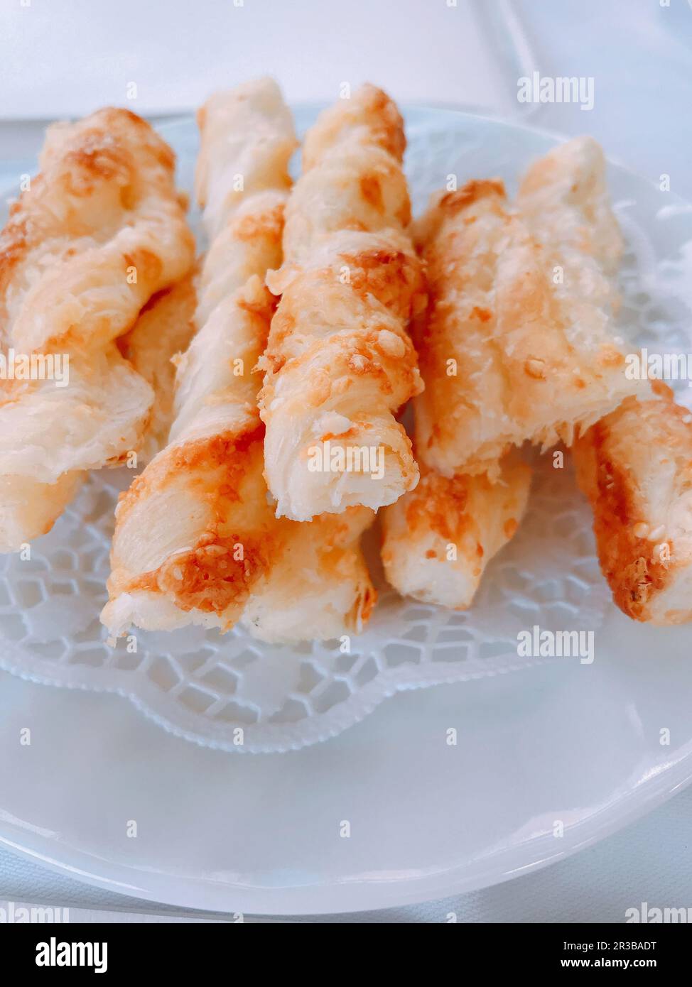 Cheesy flaky fingers Stock Photo - Alamy