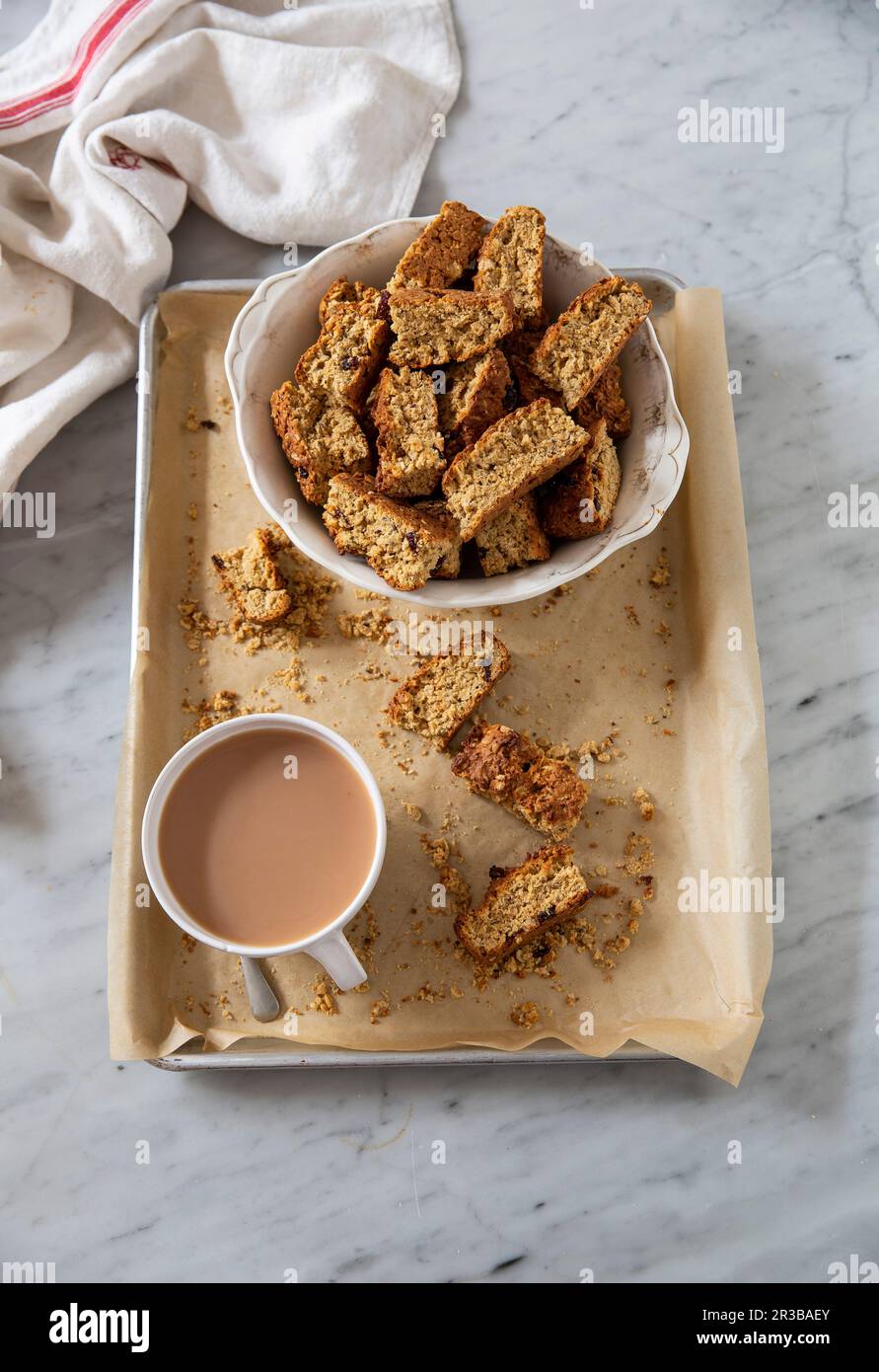 Rusks with tea hi-res stock photography and images - Alamy
