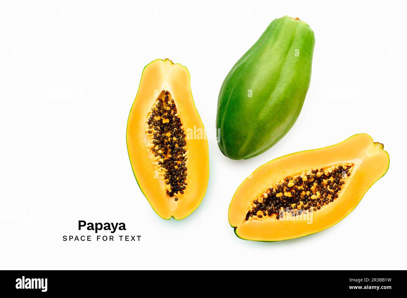 Papaya outline hi-res stock photography and images - Alamy