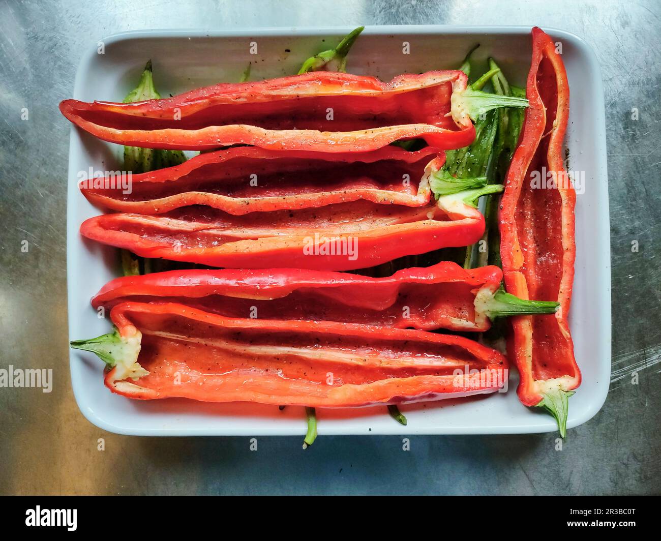 Plan view bell peppers hi-res stock photography and images - Alamy