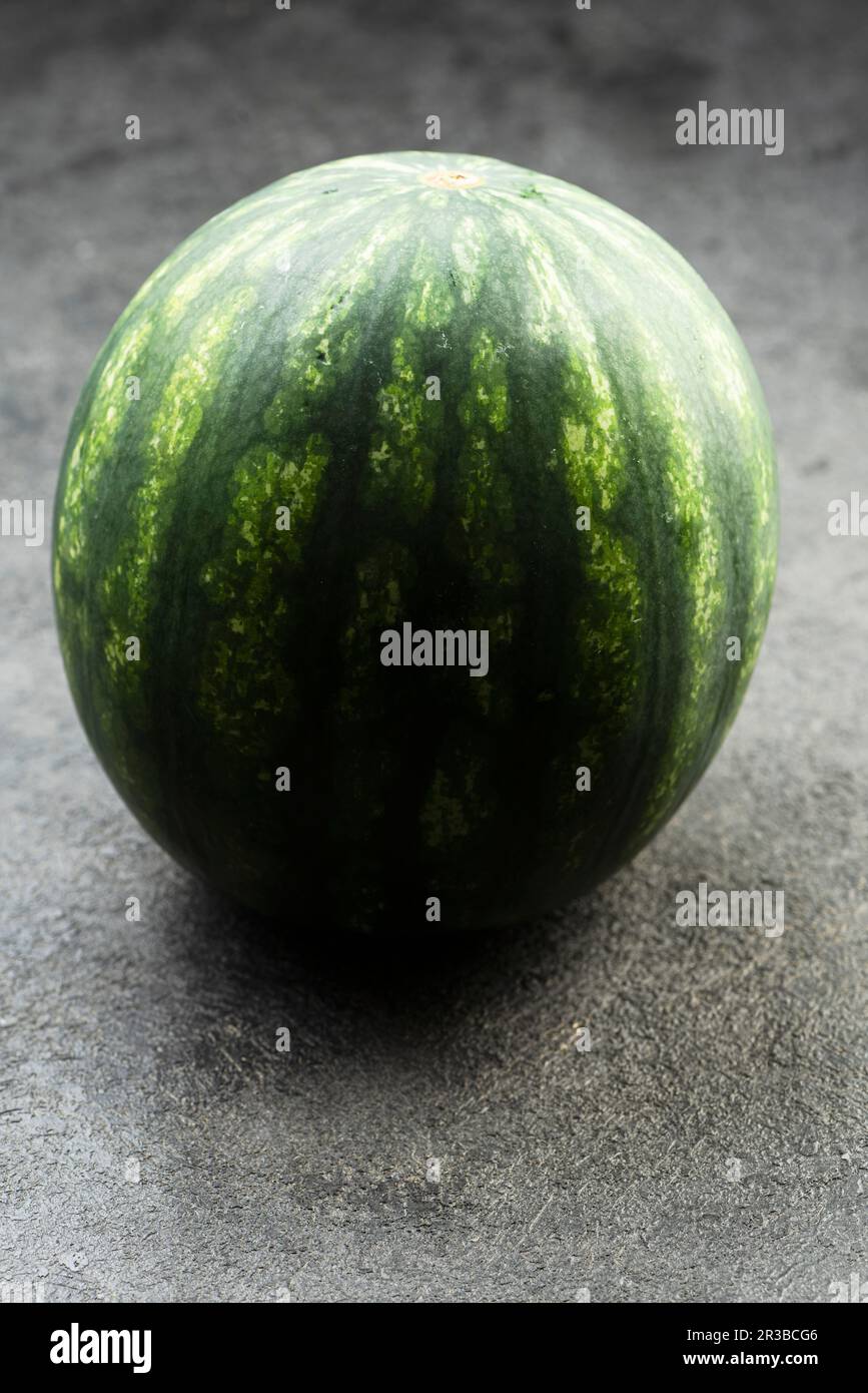 Whole green watermelon Stock Photo - Alamy