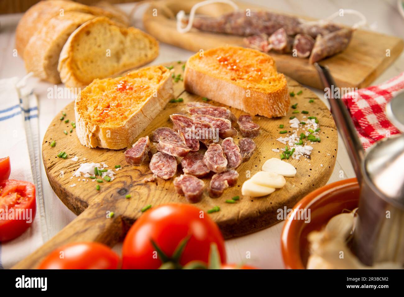 Secallona - traditional pork cut in Catalunya (Spain), served with ...