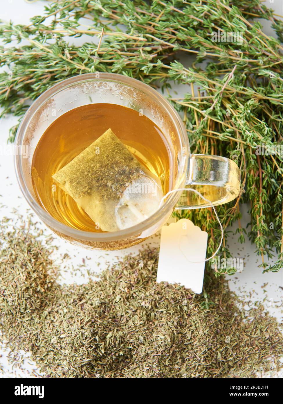 Thyme tea in cup hi-res stock photography and images - Alamy