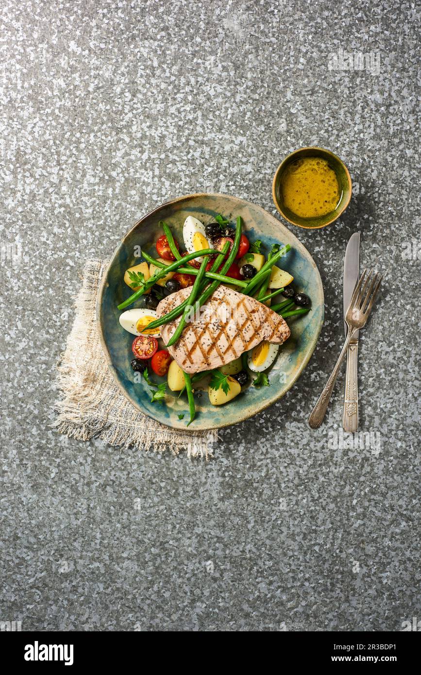 Nicoise salad no egg hi-res stock photography and images - Alamy