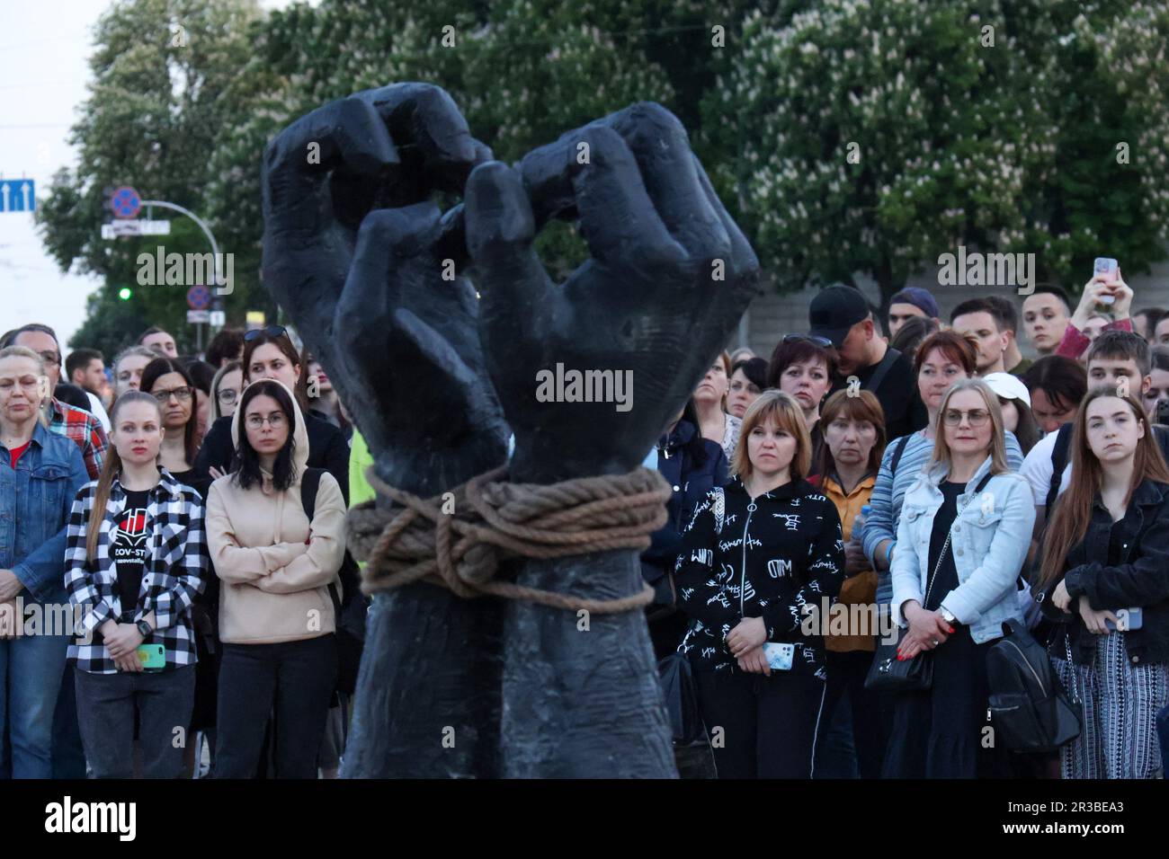 KYIV, UKRAINE - MAY 20, 2023 - The inauguration of the installation ...