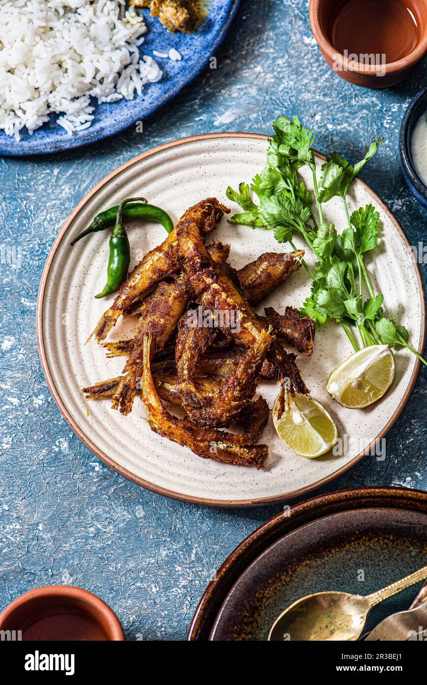 South Indian style anchovy fry Stock Photo - Alamy