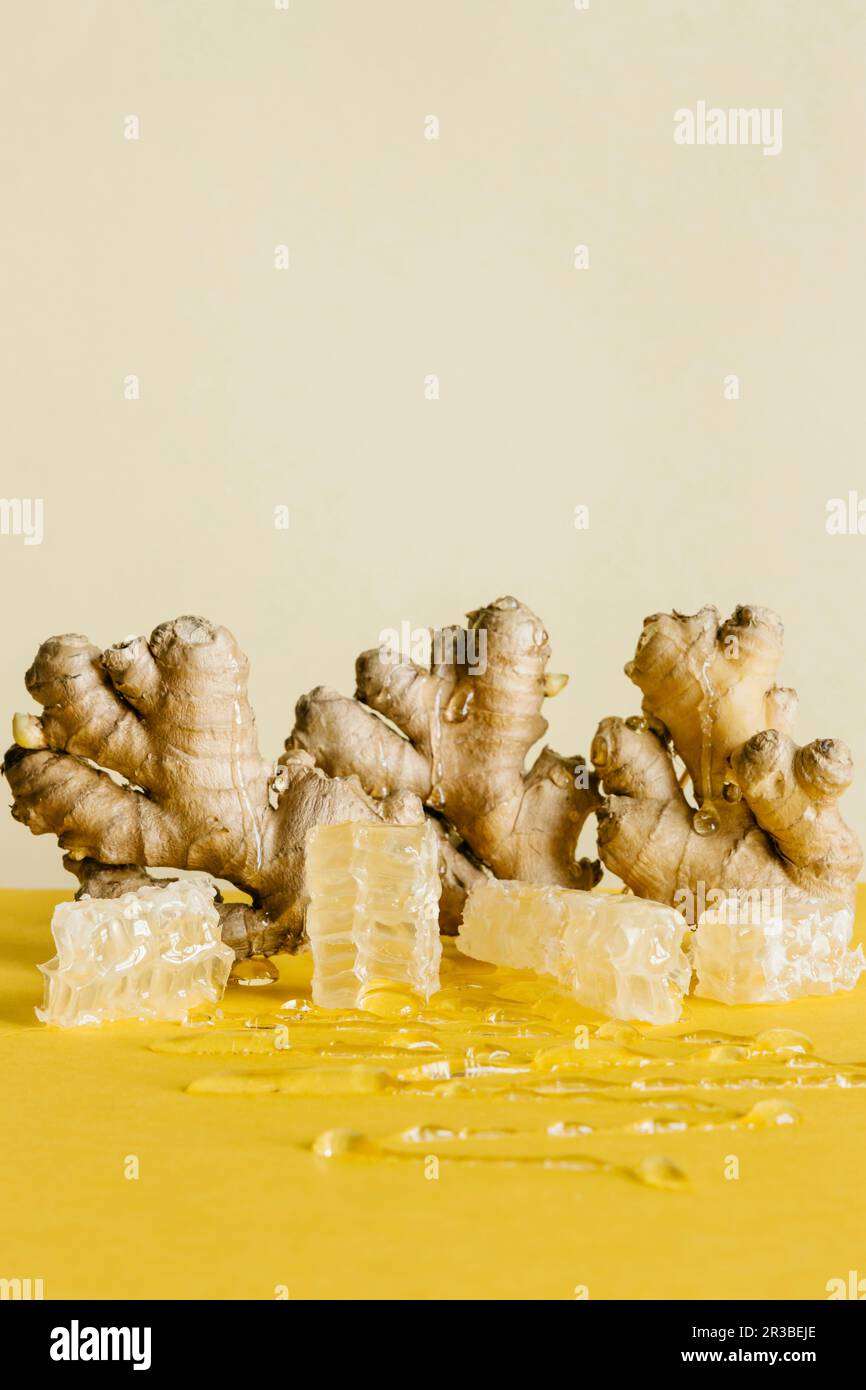 Ginger and honeycomb sculpture Stock Photo - Alamy