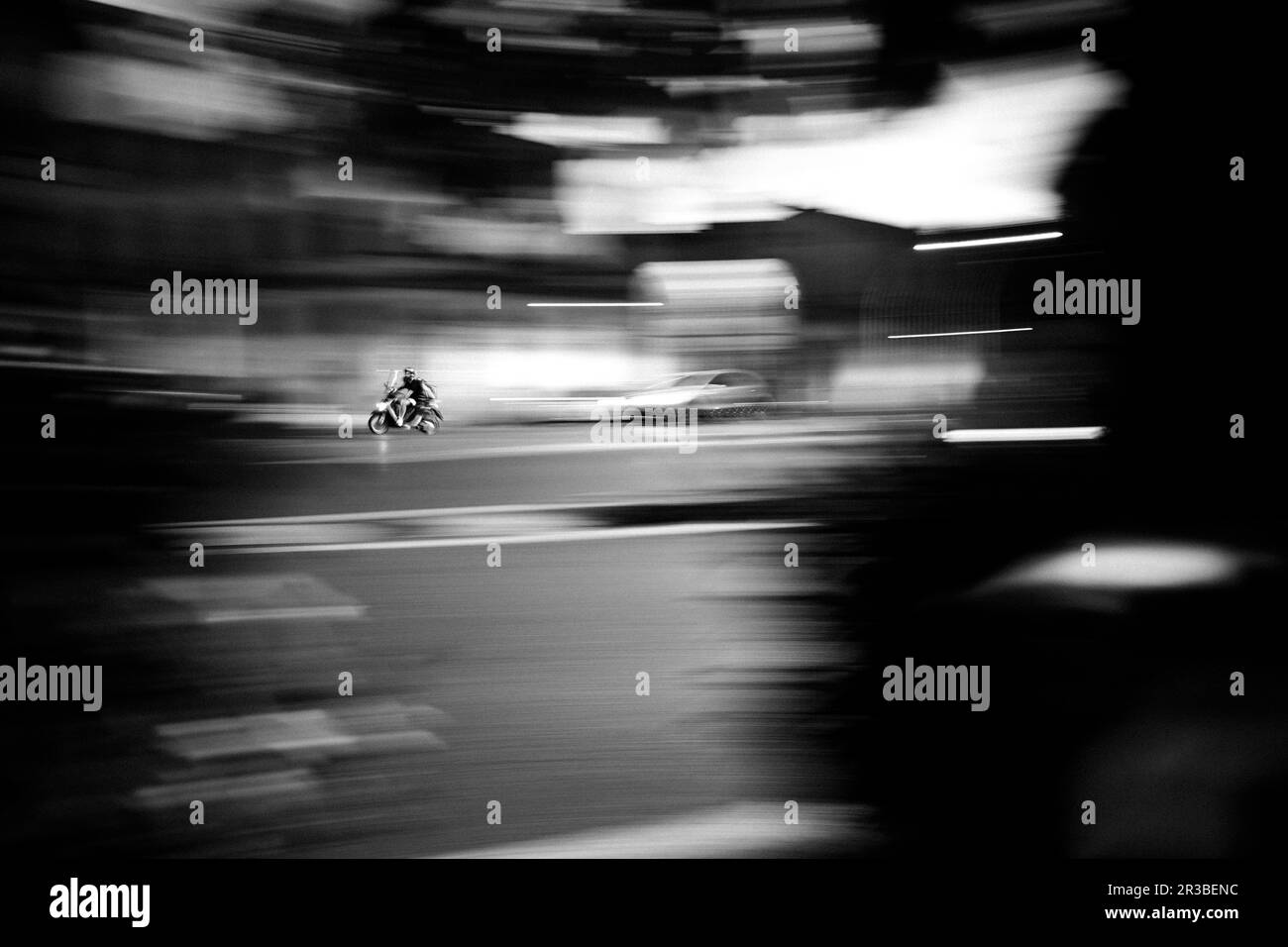 Bike dynamic Black and White Stock Photos & Images - Alamy