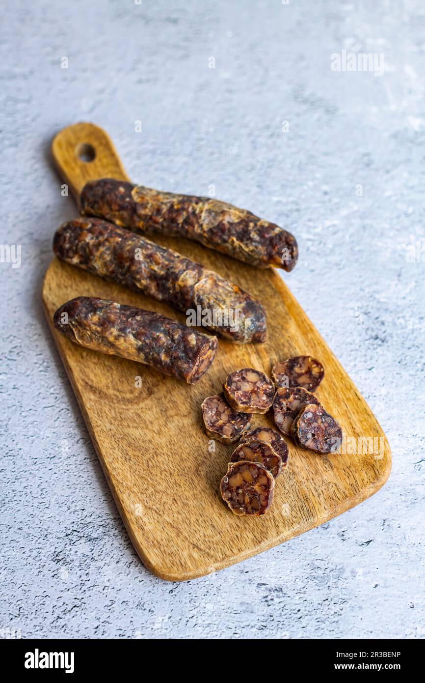 Sojouk (Sujuk) sausage Stock Photo - Alamy