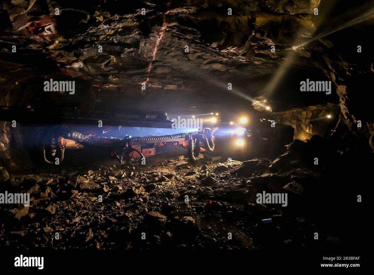 Underground mining drilling hi-res stock photography and images - Alamy