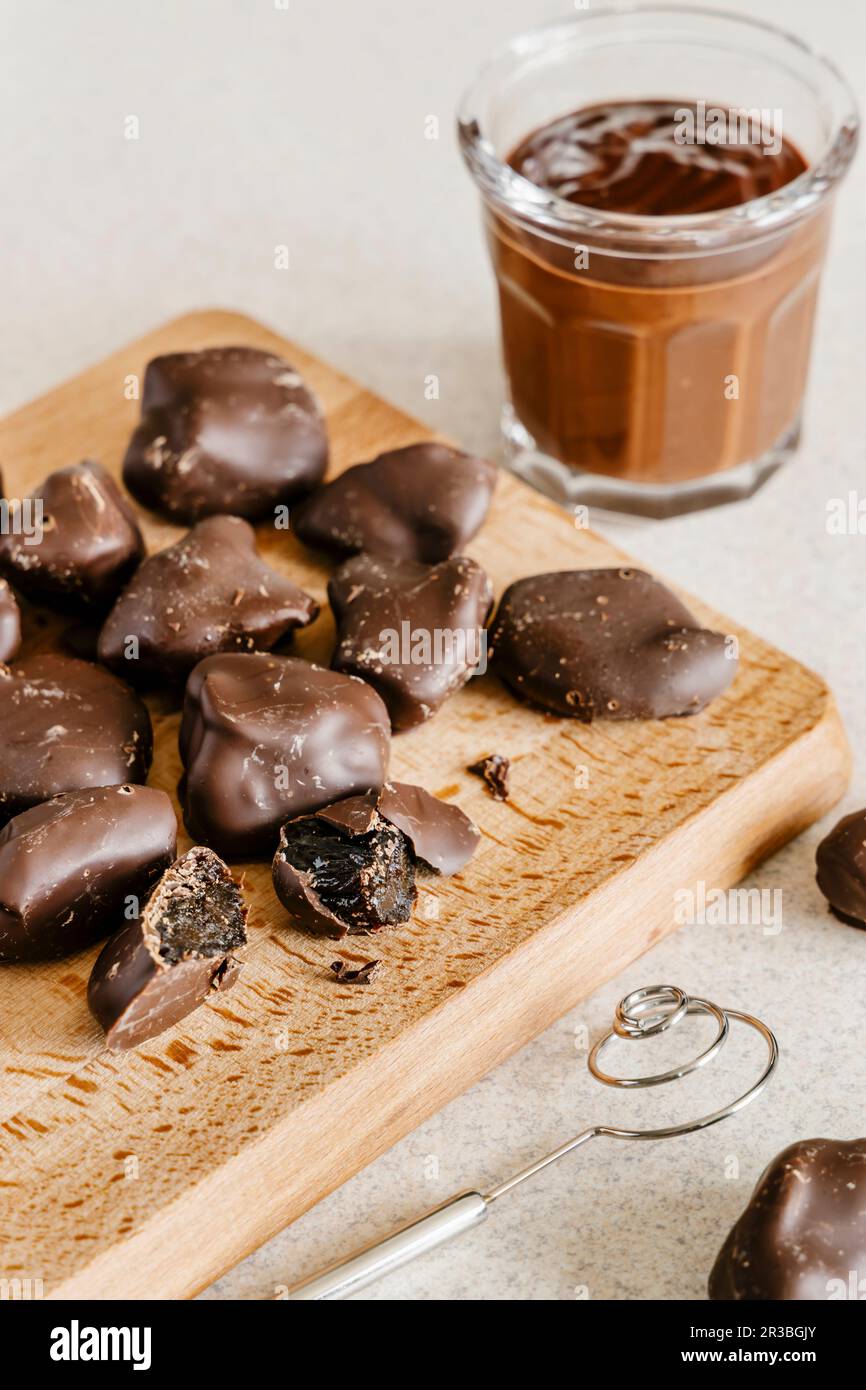 Dried fruits and chocolates hi-res stock photography and images - Alamy