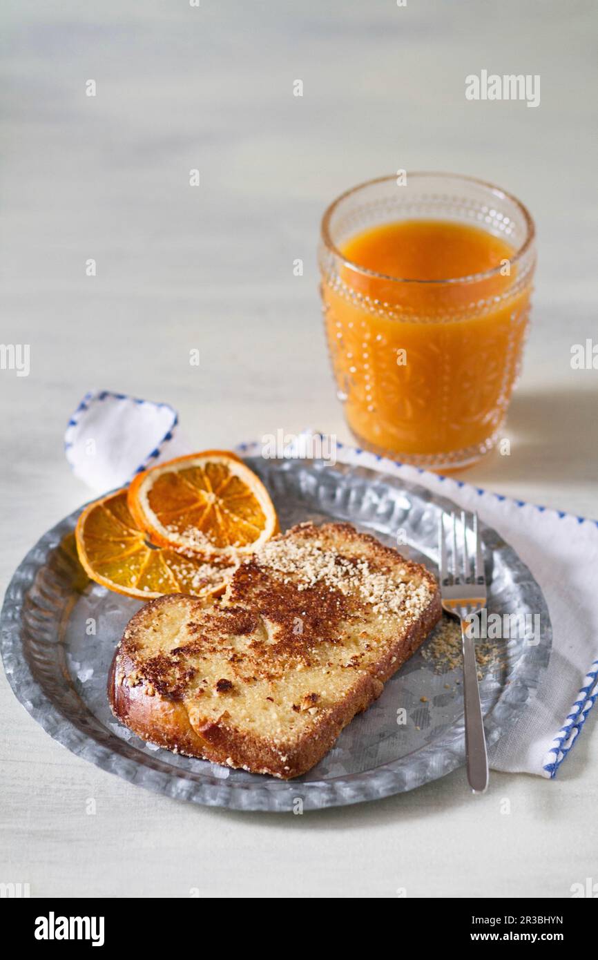 Traditional French pain perdu made with pain brioche Stock Photo - Alamy
