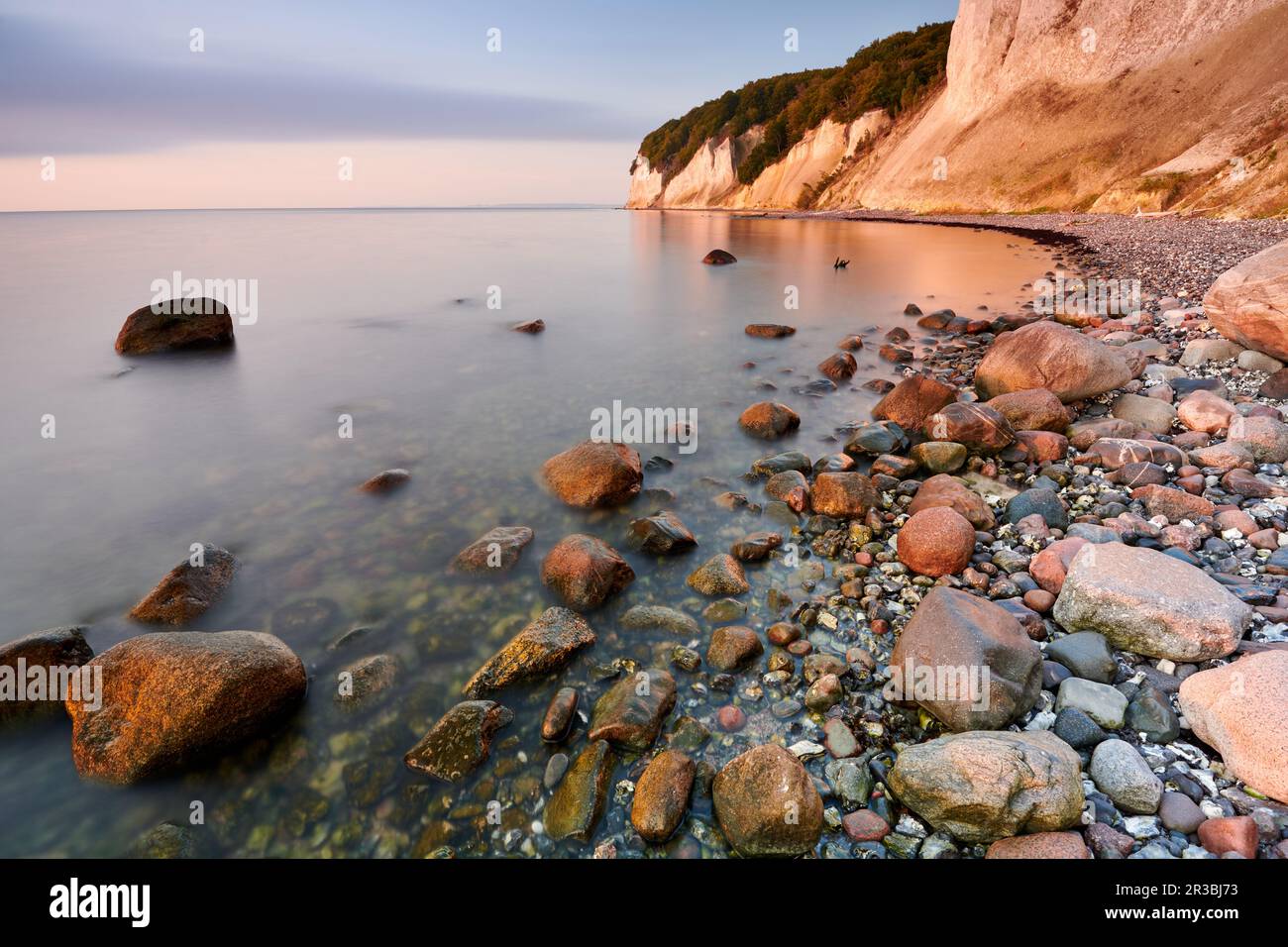 Ruegen Germany chalk rocks lakeside path Stock Photo - Alamy