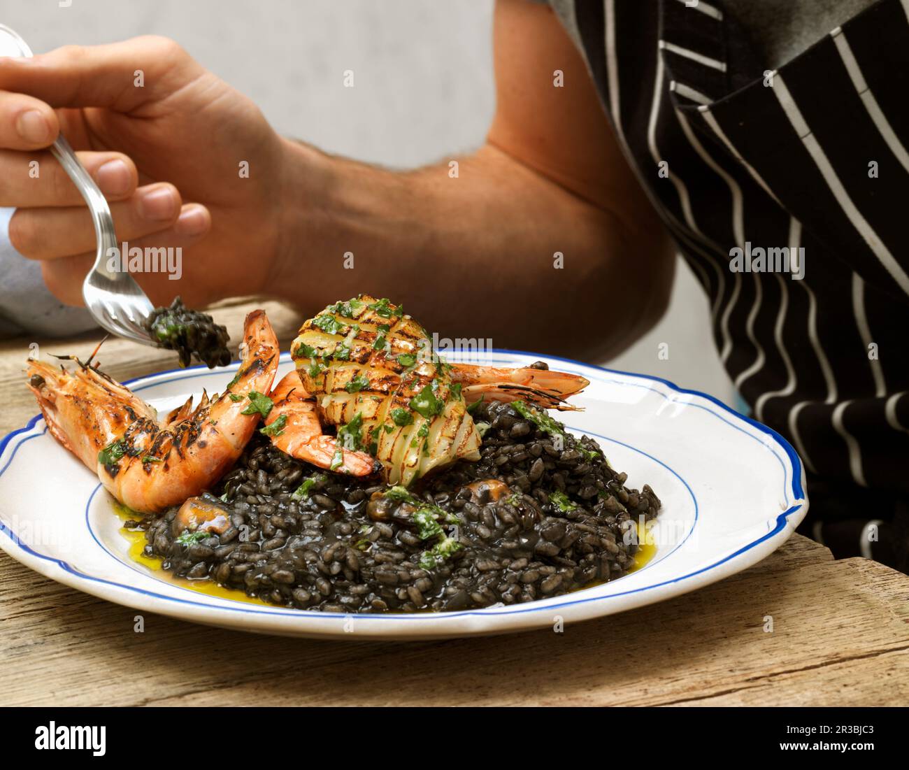 King prawn risotto hi-res stock photography and images - Alamy