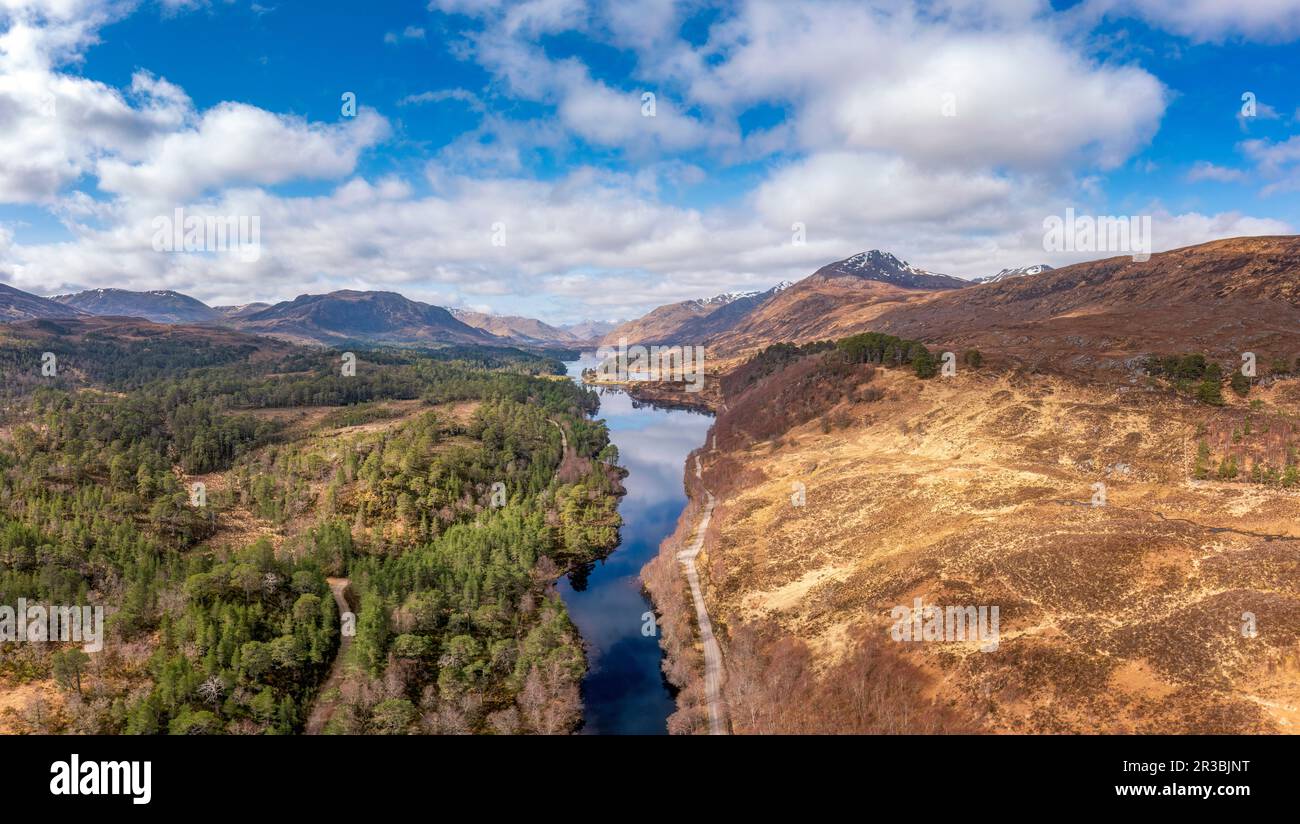 Aerial view of glen affric hi-res stock photography and images - Alamy