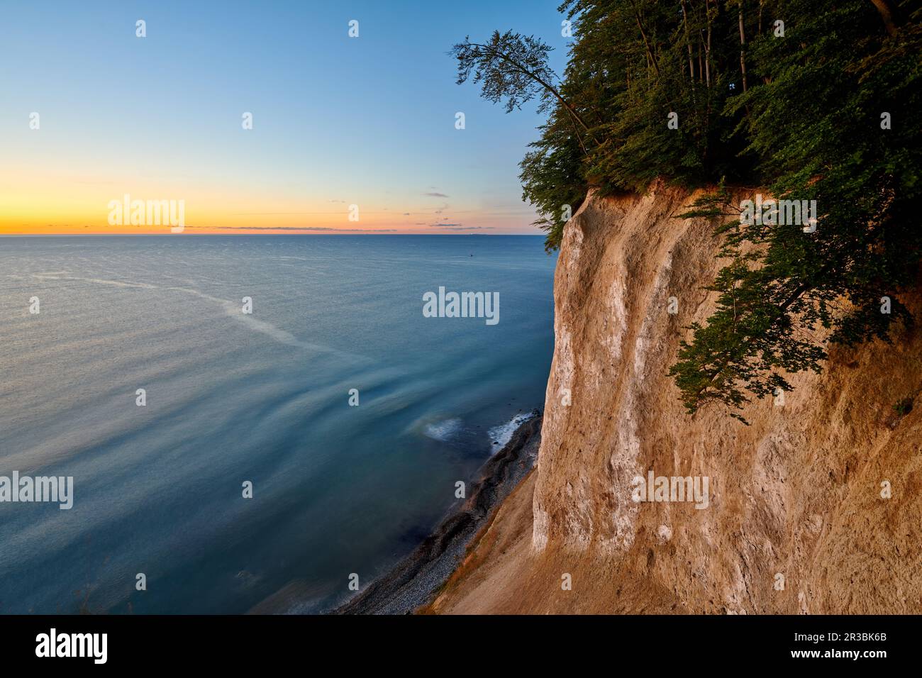 Ruegen Germany chalk rocks lakeside path Stock Photo - Alamy