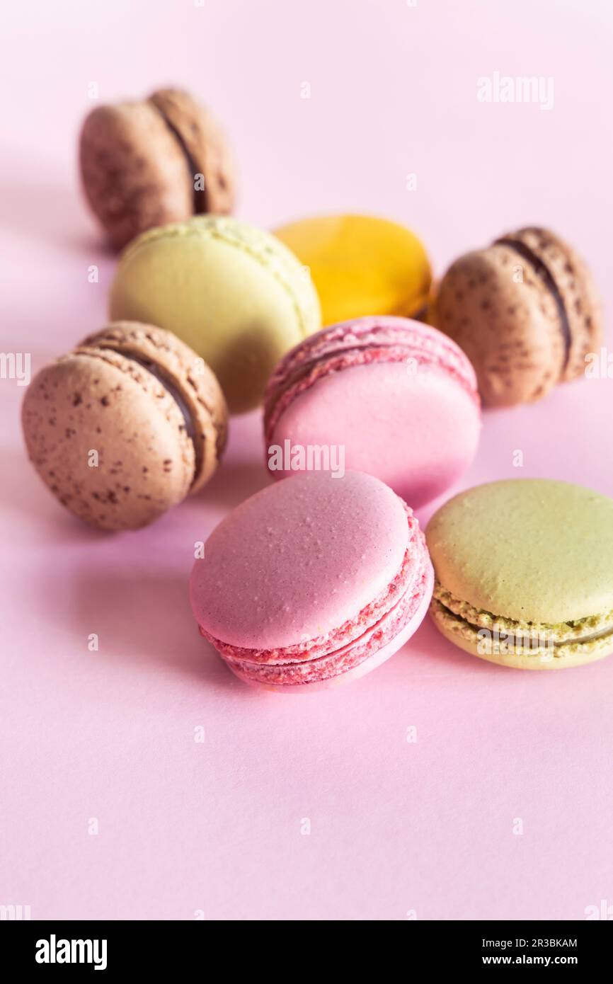 Colorful French macarons Stock Photo - Alamy